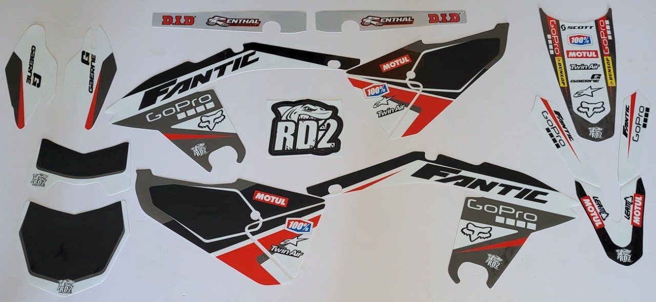 Kit Déco RD2 FANTIC XX - XE - 125 - 250 ( 2021 - 2022 ) 2 temps - Rd2shop