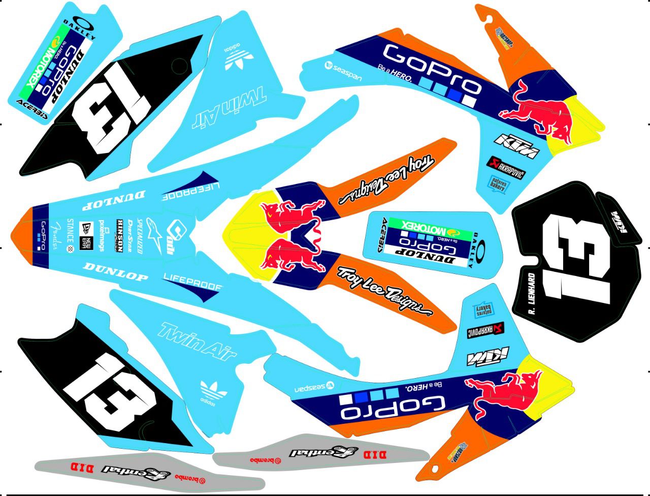 Kit déco perso KTM SX / SXF / EXC ( 2003 à 2016) - Rd2shop