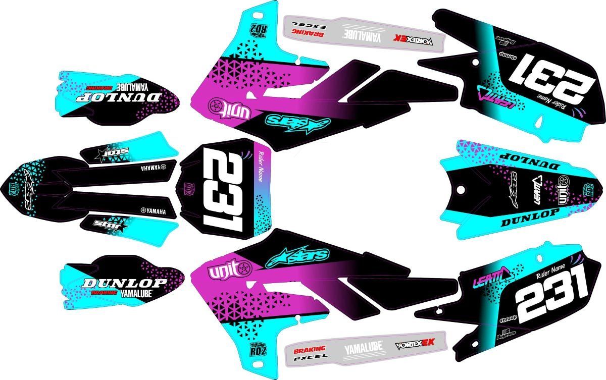 Kit déco Semi-perso YZF 250 / 450 ( 2010 à 2026 ) MX Graphics